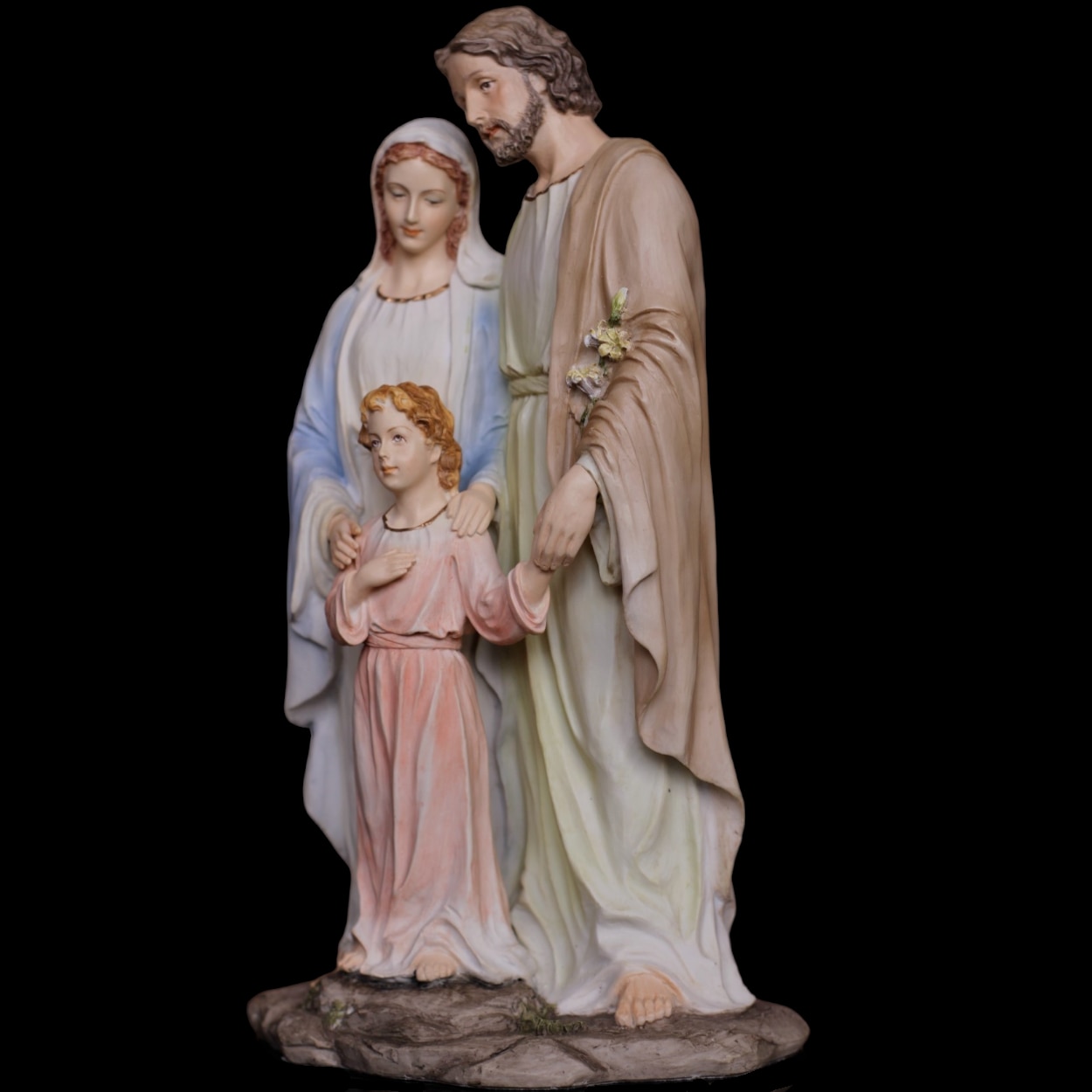 Figurina, Sfanta Familie, Maria cu Isus si Iosif, din rasina, WU76164AA ...
