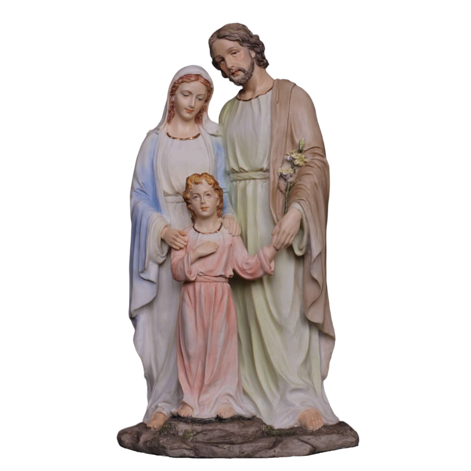 Figurina, Sfanta Familie, Maria cu Isus si Iosif, din rasina, WU76164AA ...