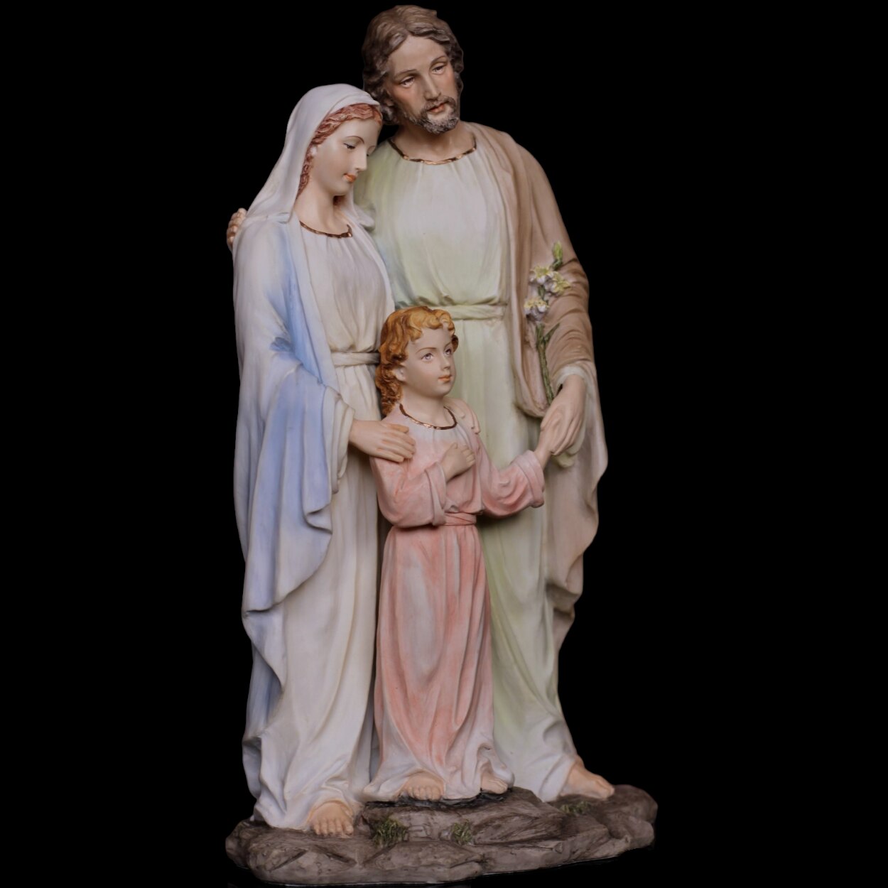 Figurina, Sfanta Familie, Maria cu Isus si Iosif, din rasina, WU76164AA ...