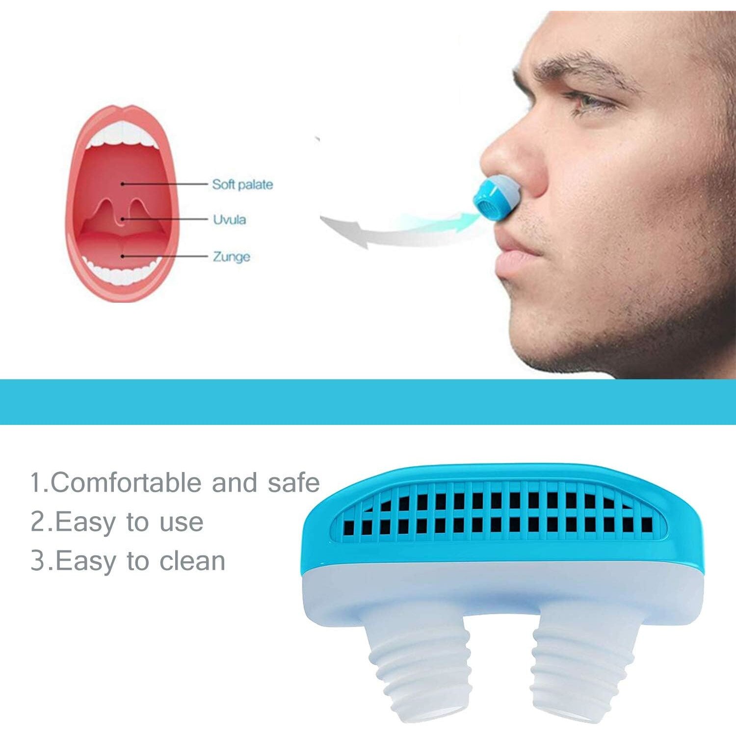 Dispozitiv Antisforait si Purificator Nazal de ultima generatie 2 in 1 ...
