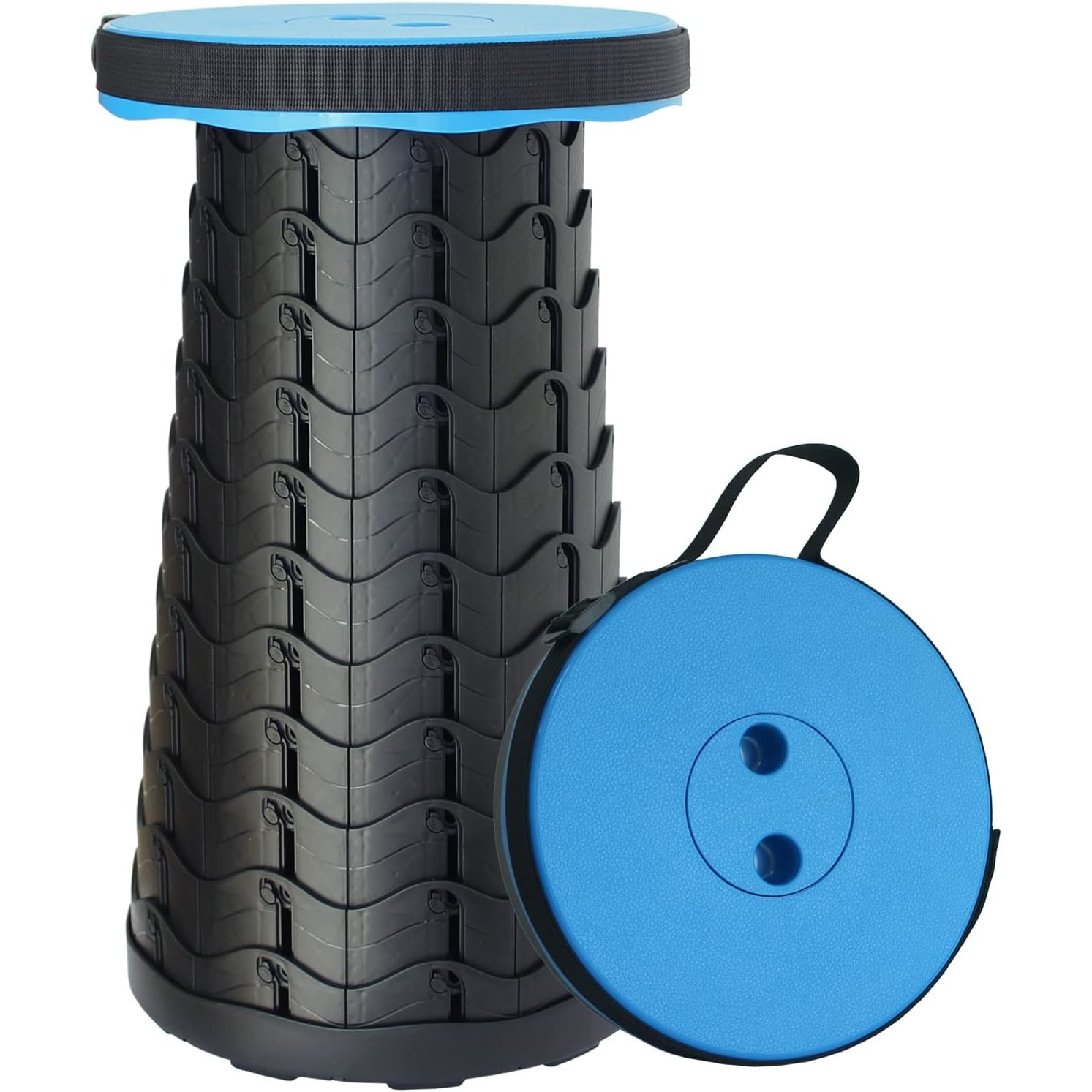 Taburet pliabil pentru camping, Mmgoqqt, Plastic, Portabil, Negru - eMAG.ro