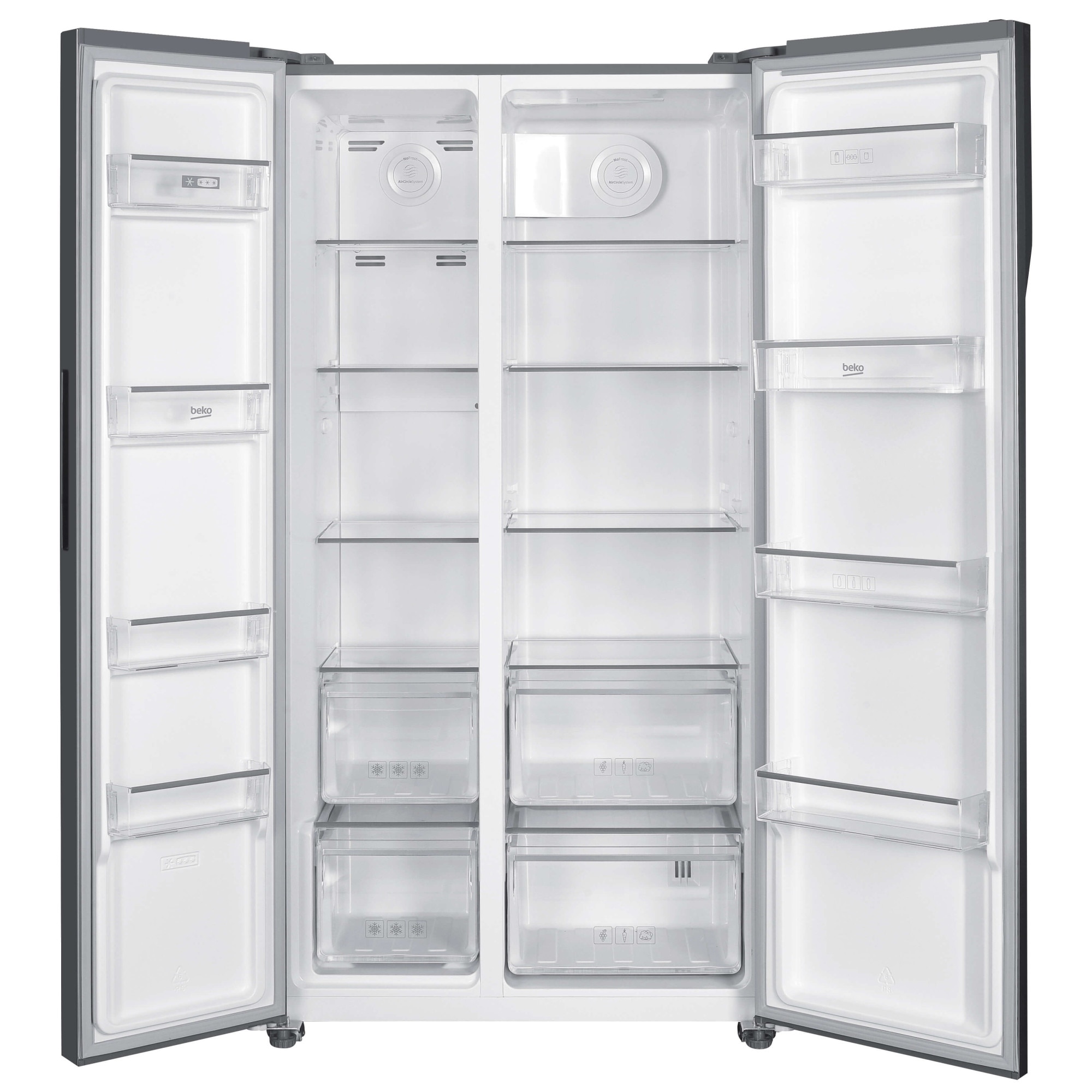 Beko GNO5323XPN Side by side hűtőszekrény, 532 l, NeoFrost Dual Cooling ...