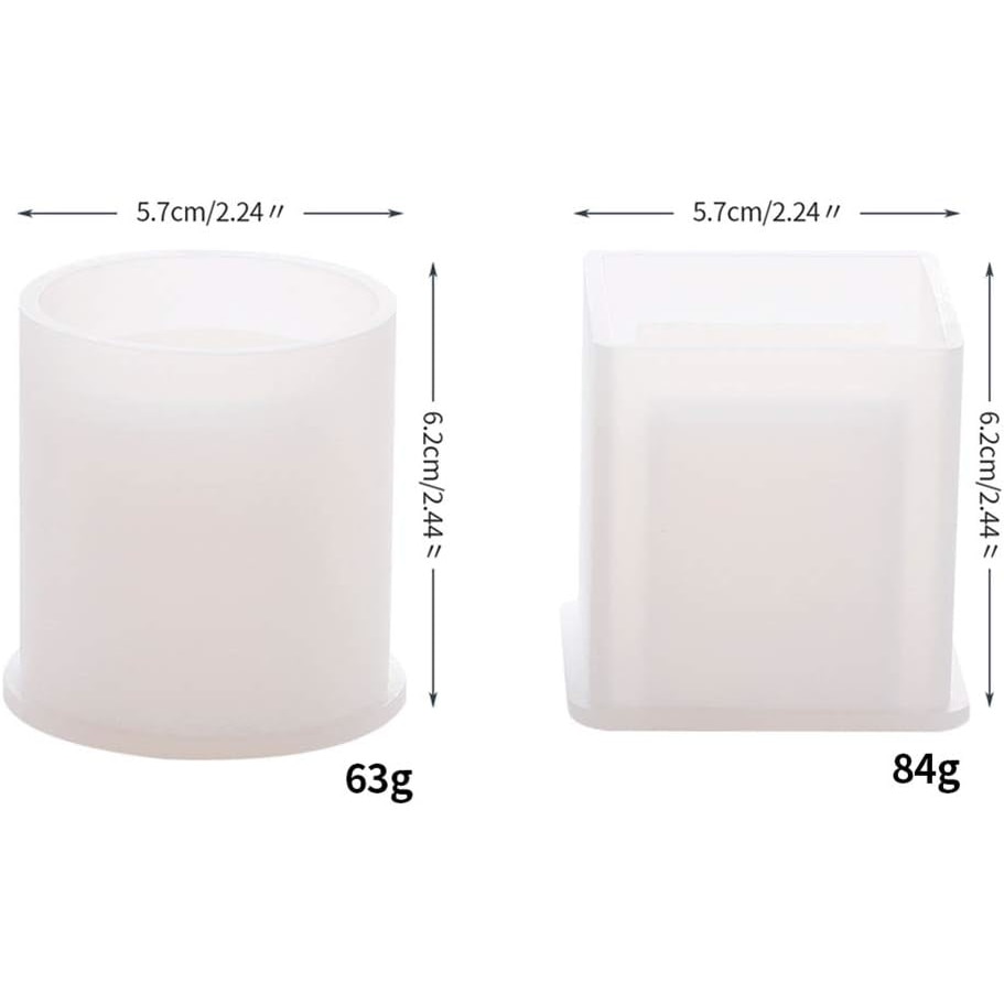 Set 2 matrite lumanari, Jormftte, Silicon, 6.2x5.7 cm, Alb - eMAG.ro
