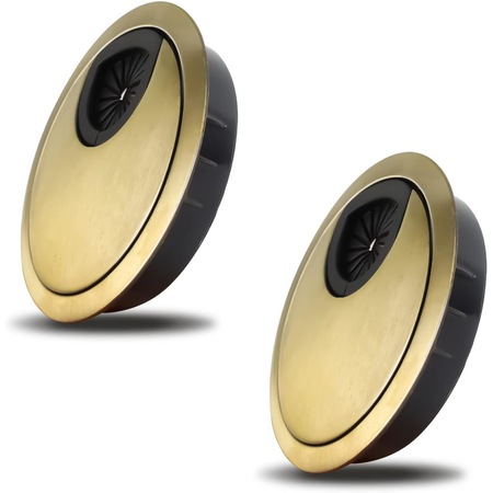 Set 2 capace pentru cablu, Jormftte, Aliaj de zinc, Auriu - eMAG.ro