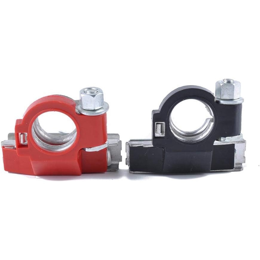 Set 2 terminal baterie auto, Jormftte, Cupru, Argintiu - eMAG.ro