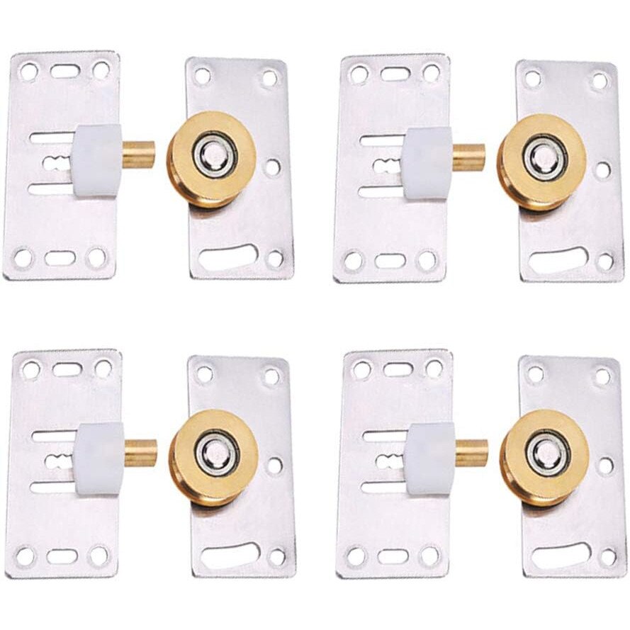 Set 4 roti pentru usi culisante, Argintiu - eMAG.ro