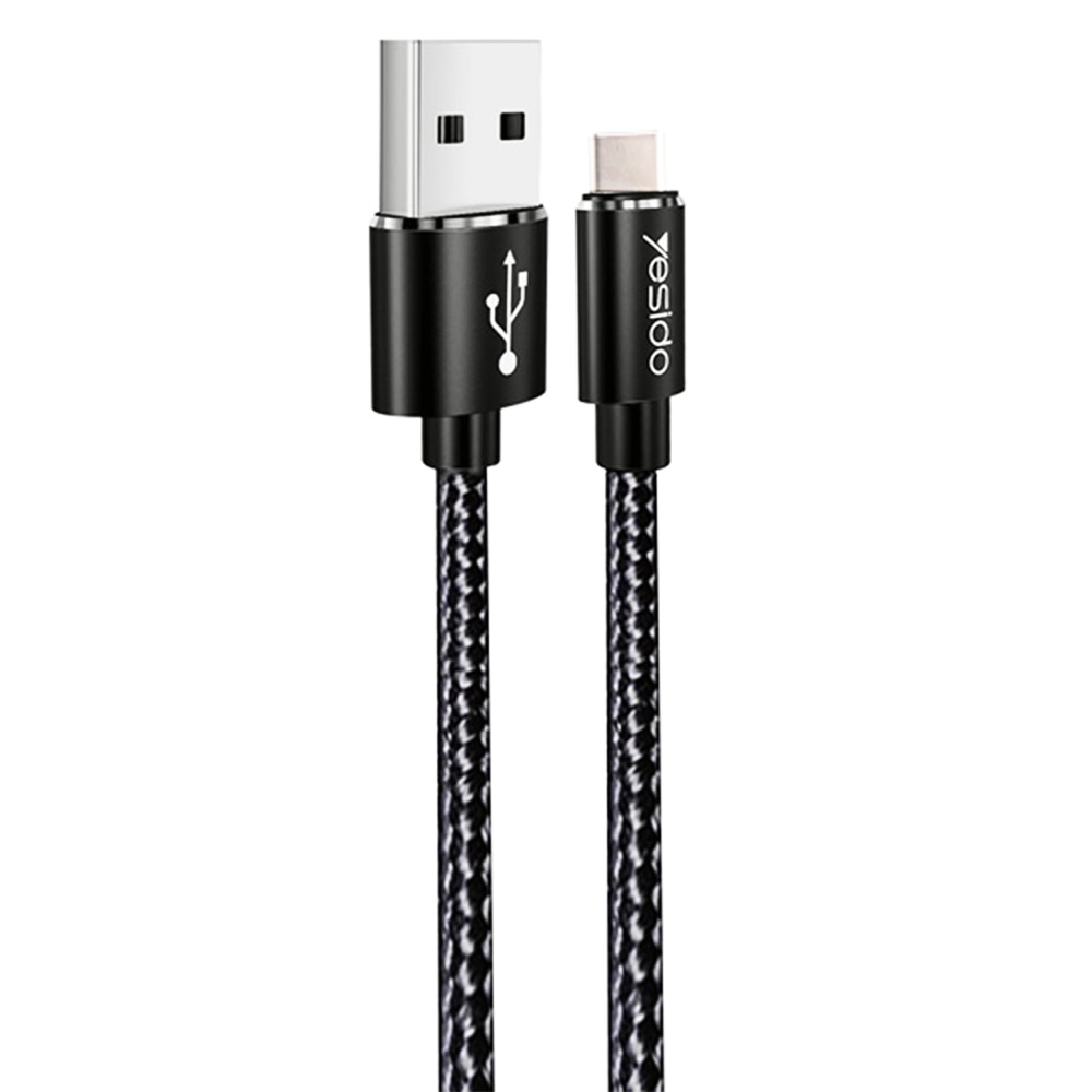Кабел за зареждане Usb Type C трансфер на данни 2 4a 1 2m O319