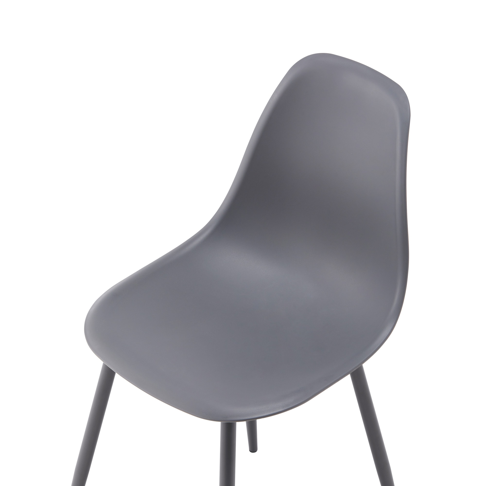 Set 4 scaune bucatarie living, horeca, cadru metal, sezut polipropilena ...