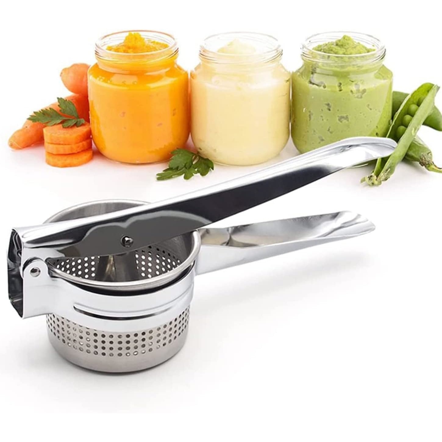 Presa pentru piure de legume si fructe, UBX®, otel inoxidabil, 27x10x10 ...
