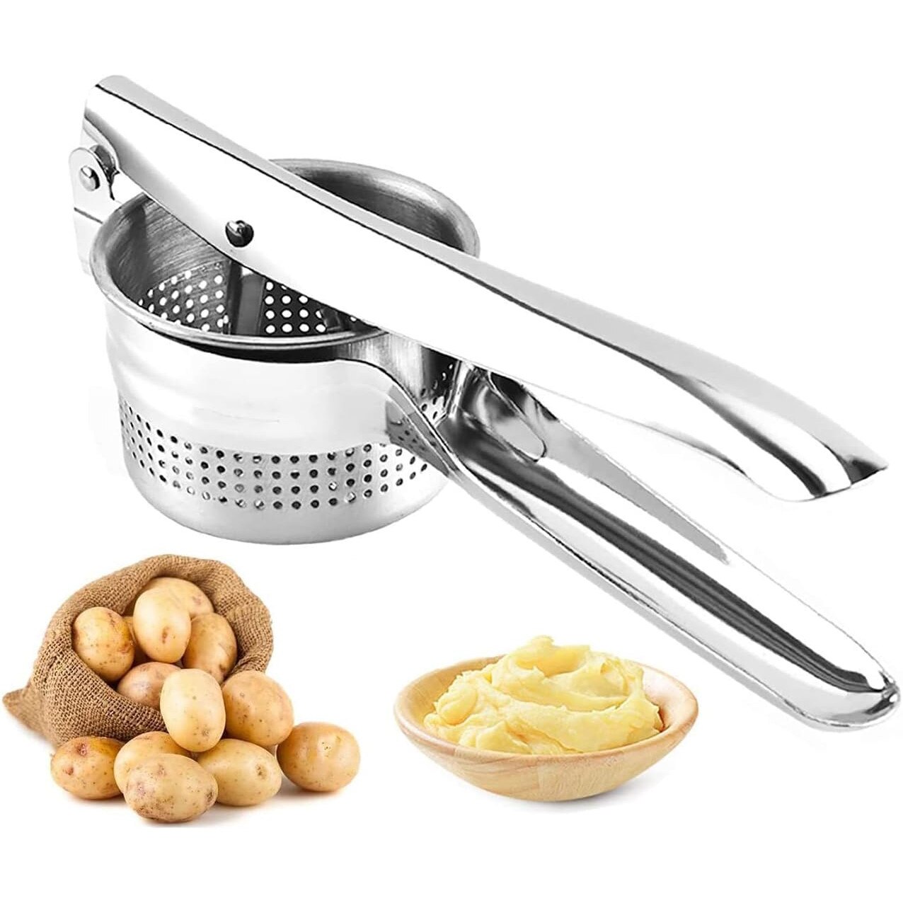 Presa pentru piure de legume si fructe, UBX®, otel inoxidabil, 27x10x10 ...