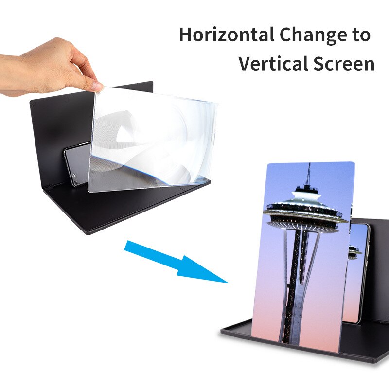 Ecran telefon Lupa, BOMSTOM, 12 inch, 26.1 x 16.3 cm, Negru - eMAG.ro