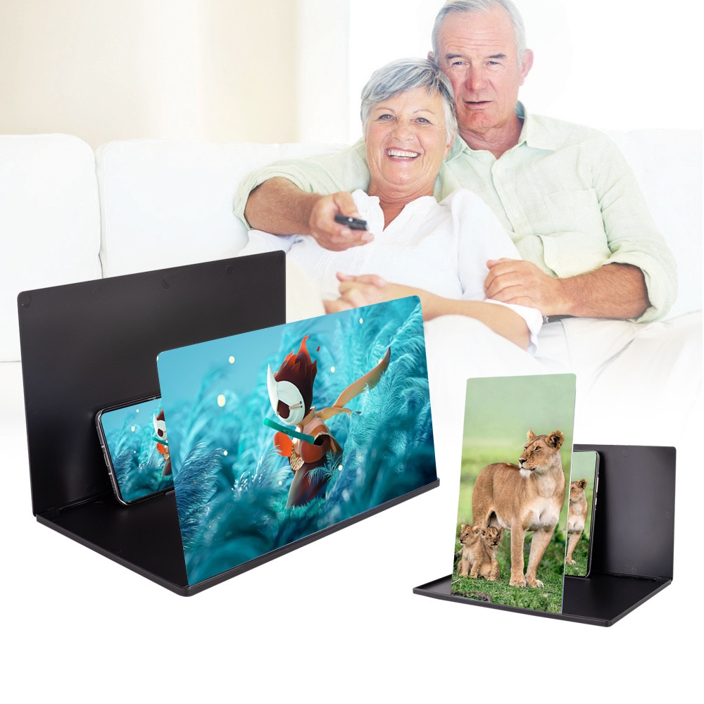 Ecran telefon Lupa, BOMSTOM, 12 inch, 26.1 x 16.3 cm, Negru - eMAG.ro