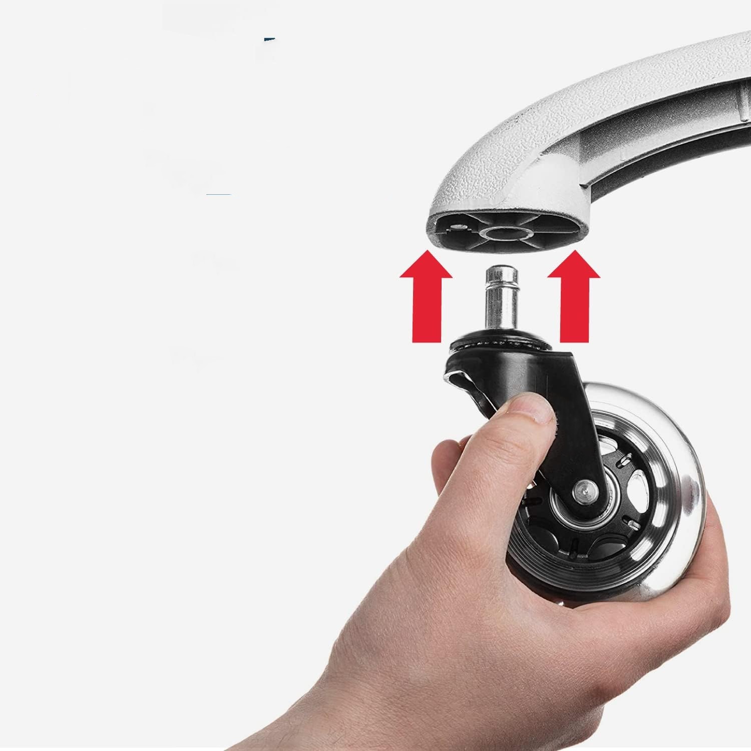 Set 5 Roti de Silicon pentru scaune de birou, NEVERMORE, Diametru roata ...