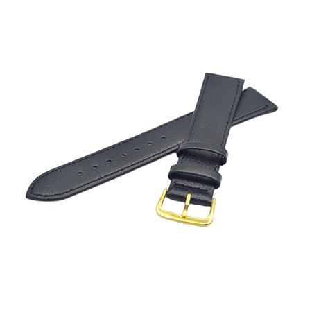 Curea ceas piele bivolita, 18mm, neagra, de buget - eMAG.ro