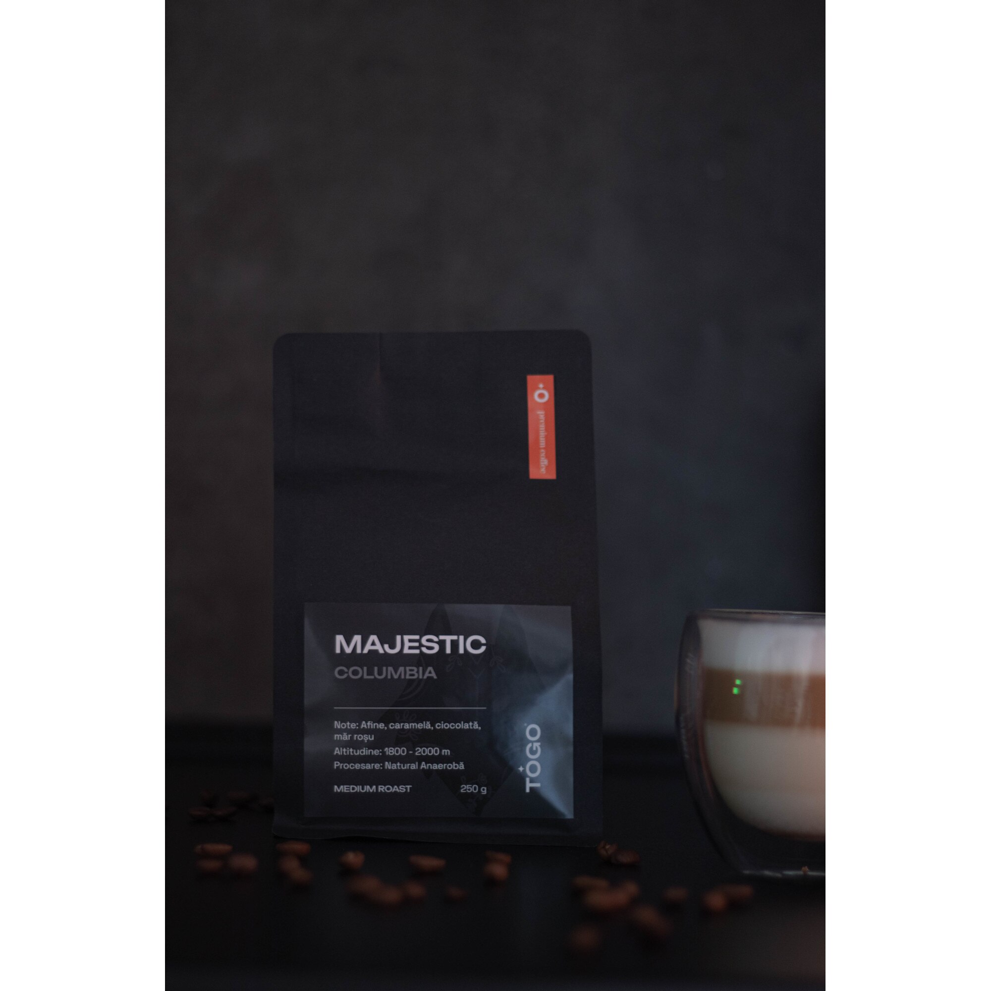Cafea boabe TOGO Majestic, Afine, Caramel, Ciocolata, Mar rosu, Medium ...
