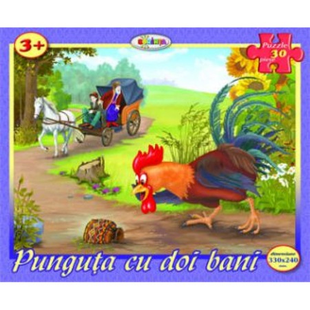Puzzle - Punguta cu doi bani, 30 piese - eMAG.ro