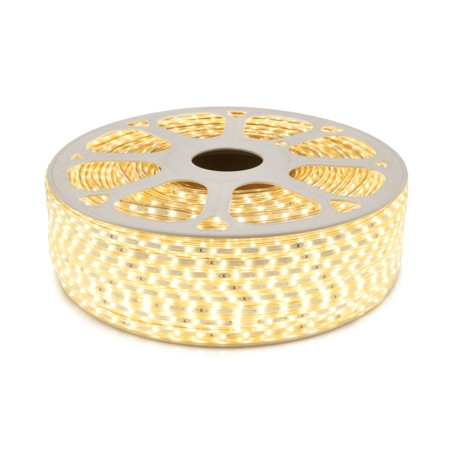 Banda cu LED-uri 230V, 2835,60LED, 1m, IP68,5W, alb cald (3000K) - eMAG.ro