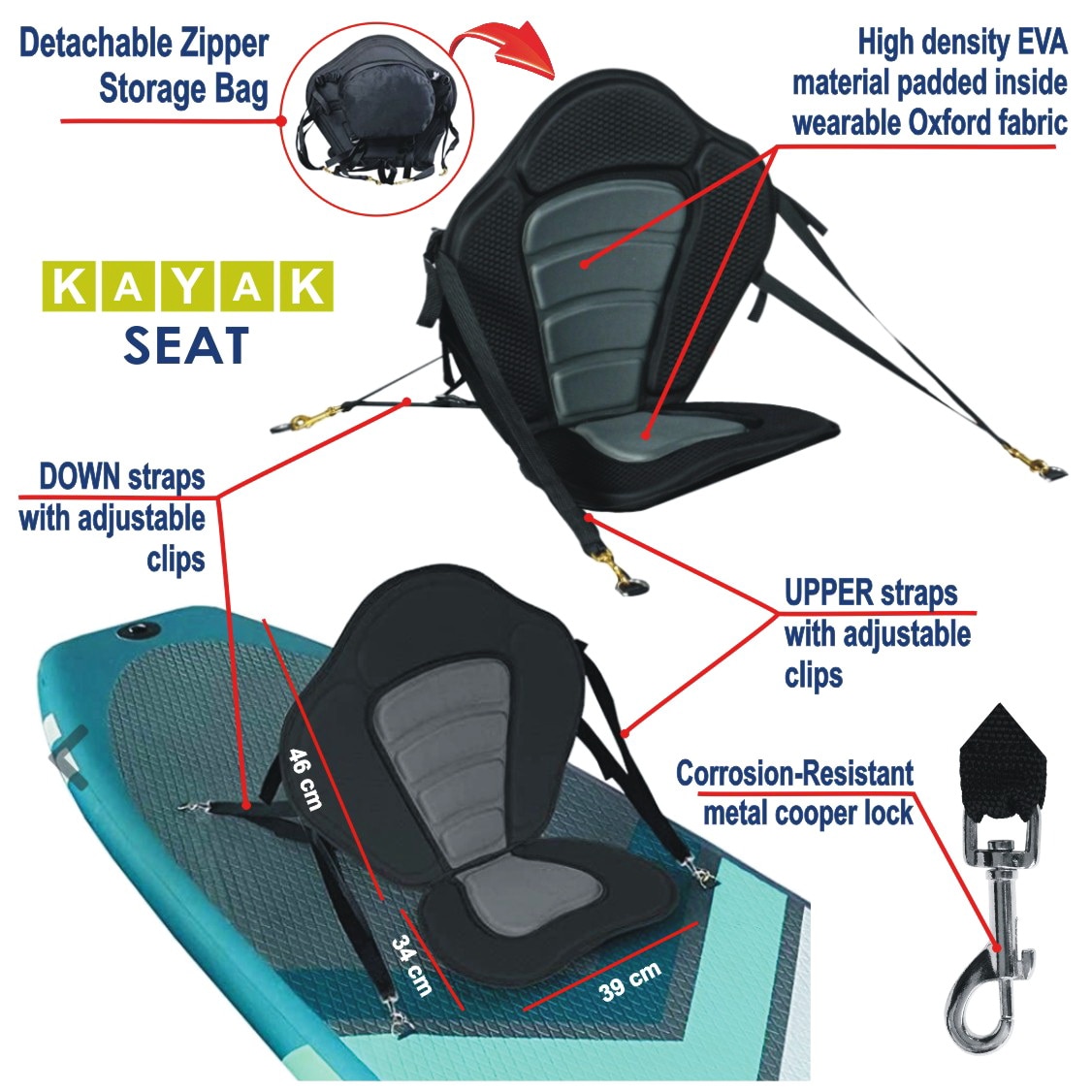 Set placa Paddleboard SUP MAQUA Rocket 10'8, vasla si scaun de caiac ...