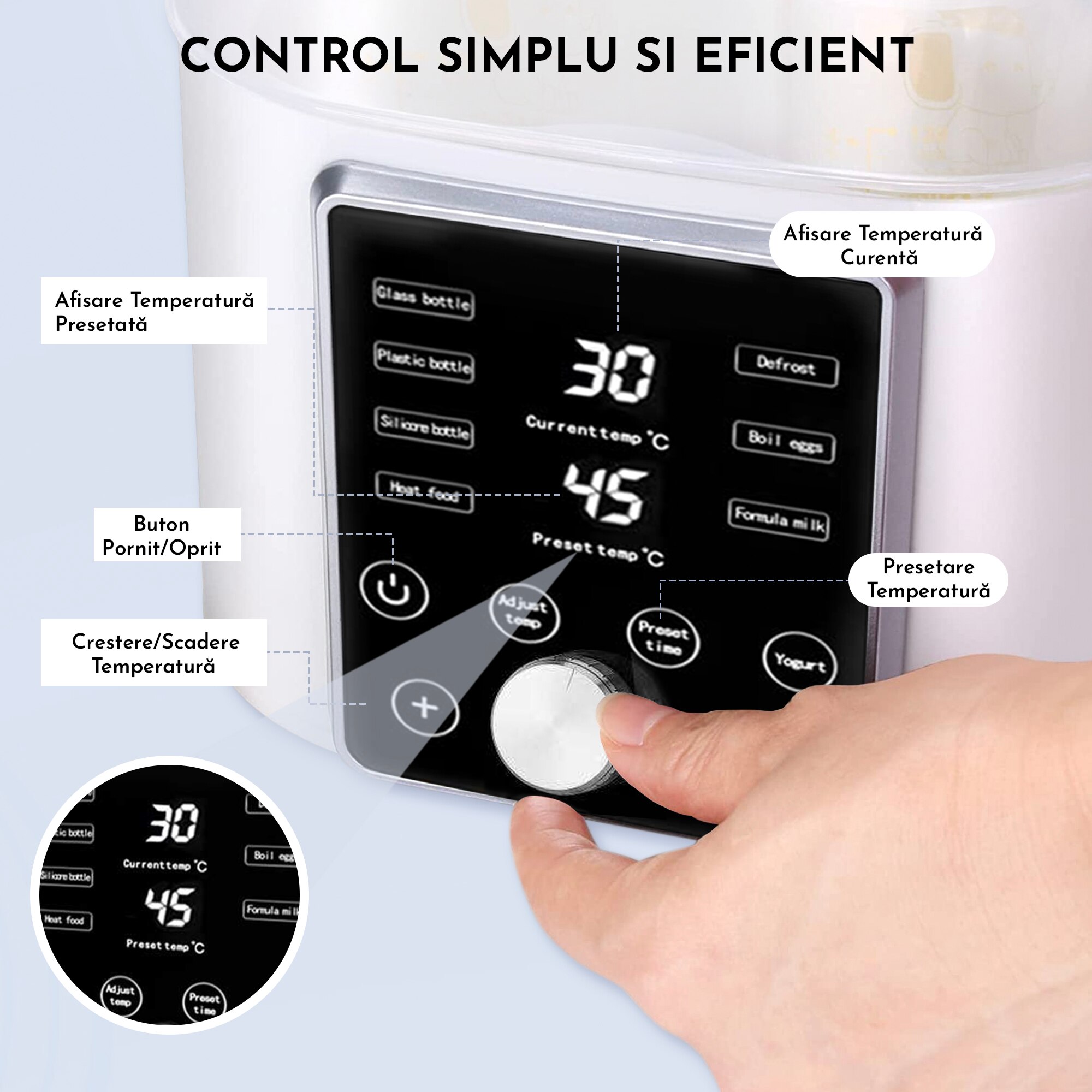 Incalzitor Biberoane Vixev, Sterilizator Multifunctional 12 in 1 ...