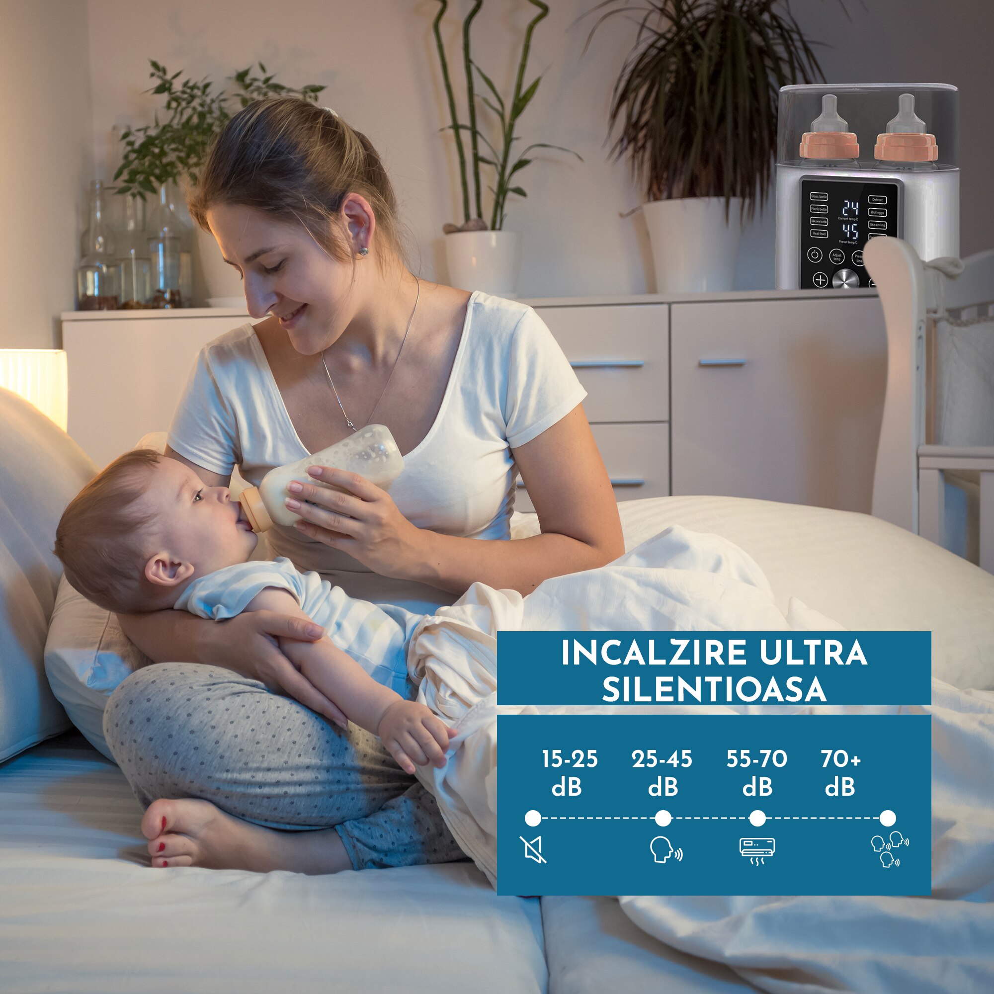 Incalzitor Biberoane Vixev, Sterilizator Multifunctional 12 in 1 ...