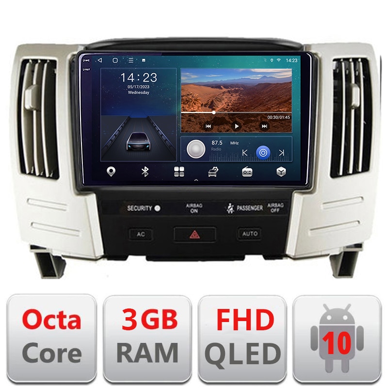 Navigatie dedicata Lexus RX300 2003-2008 Android Ecran QLED octa core 3 ...