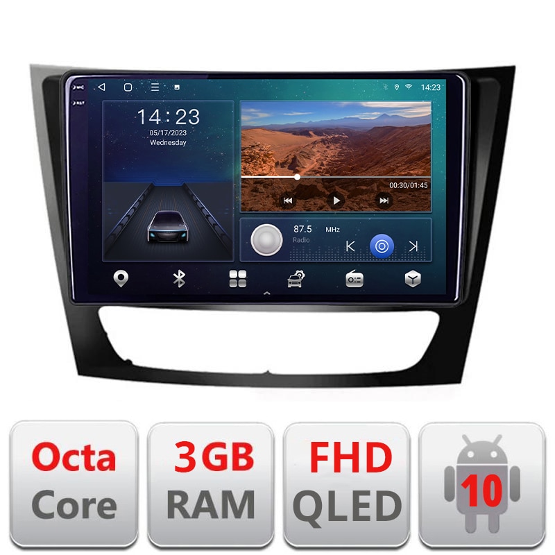 Navigatie dedicata Mercedes W211 W219 B-090 Android Ecran QLED octa ...
