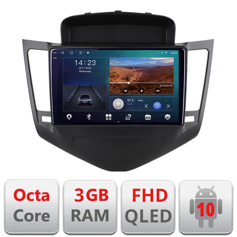 Navigatie dedicata Chevrolet Cruze B-045 Android Ecran QLED octa core 3+32 carplay android auto ...
