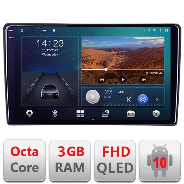 Navigatie dedicata Citroen C3 intre anii 2018- B-C3 Android Ecran QLED ...