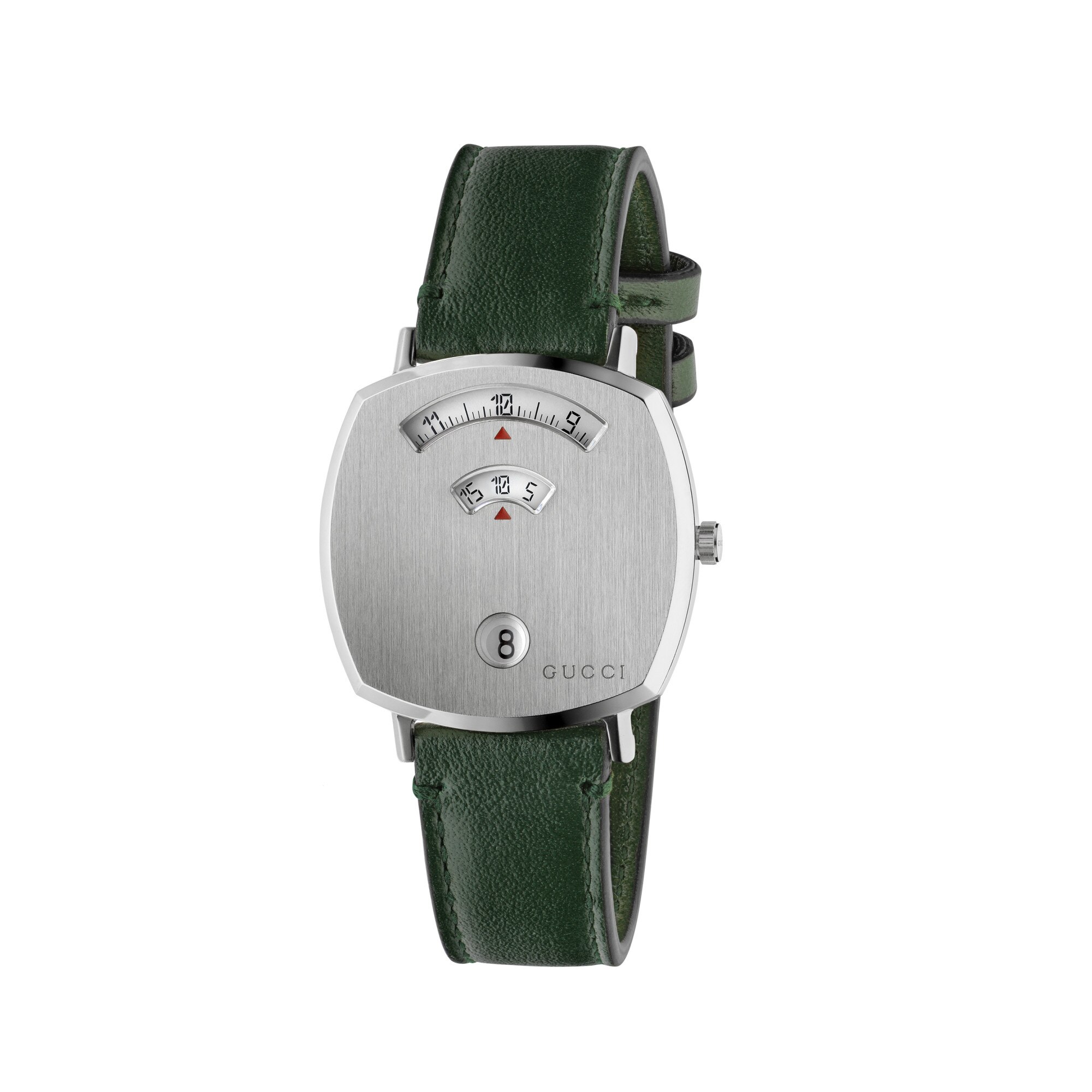 Ceas, Gucci, Otel/Piele naturala, Cuart, Verde - eMAG.ro