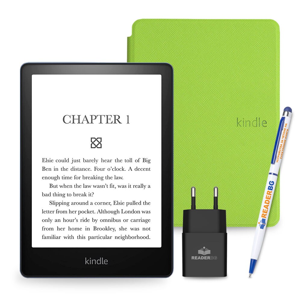 Ebook Reader, Amazon, Kindle, 16GB, Albastru/Verde - eMAG.ro