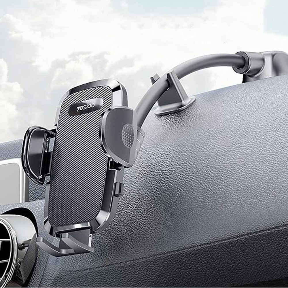 Suport Auto pentru Telefon cu Prindere Parbriz, Bord cu Ventuza, X253 ...