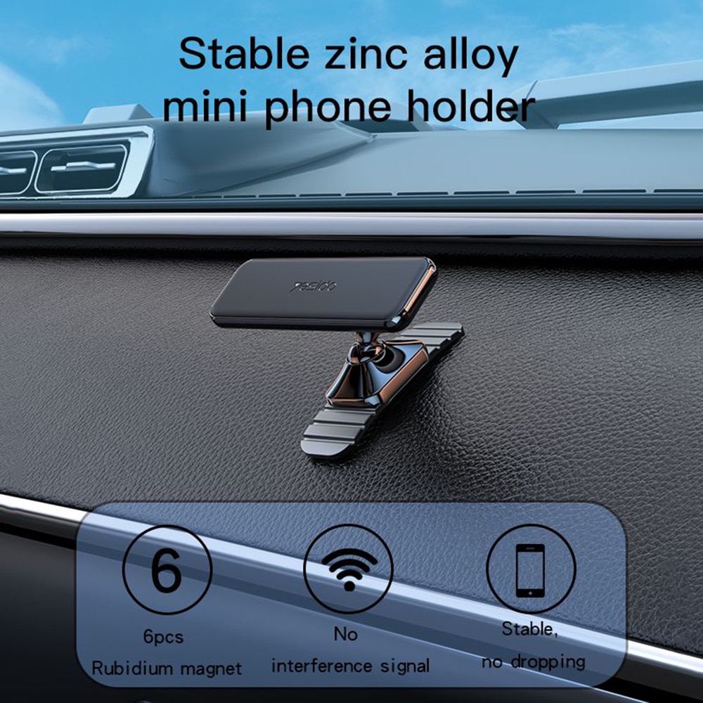 Suport Telefon Auto Magnetic pentru Bord, Yesido (C150), Black - eMAG.ro