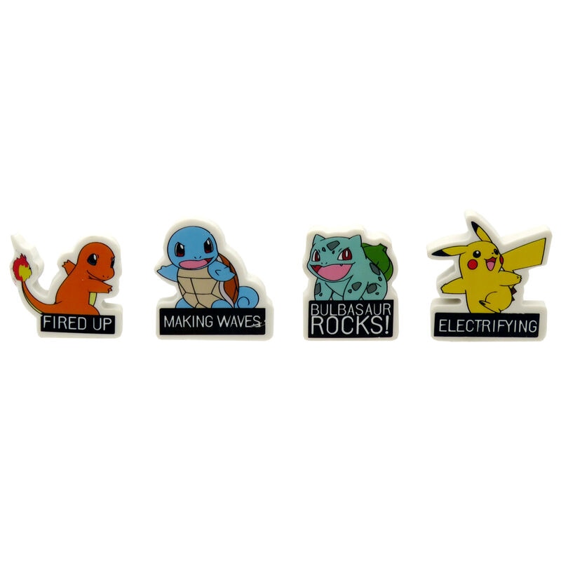 Set 4 gume de sters Pokemon - eMAG.ro