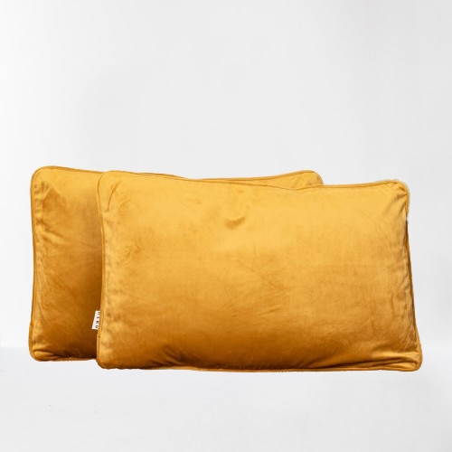 Set 2 perne decorative 2x40x60cm cu fata detasabila, Hiko COMFY catifea ...