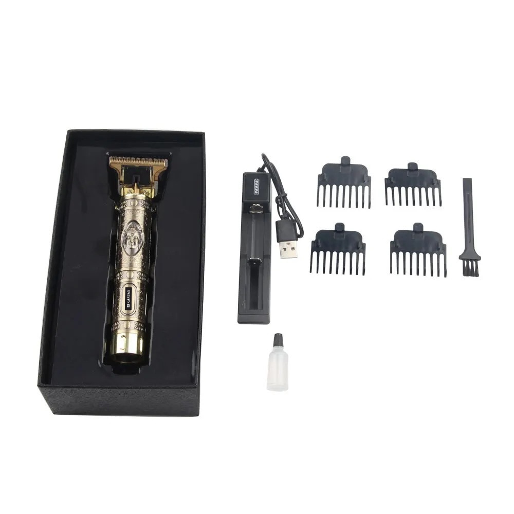 Masina de tuns Karemi cu acumulator, trimmer, model Buddha, incarcare ...