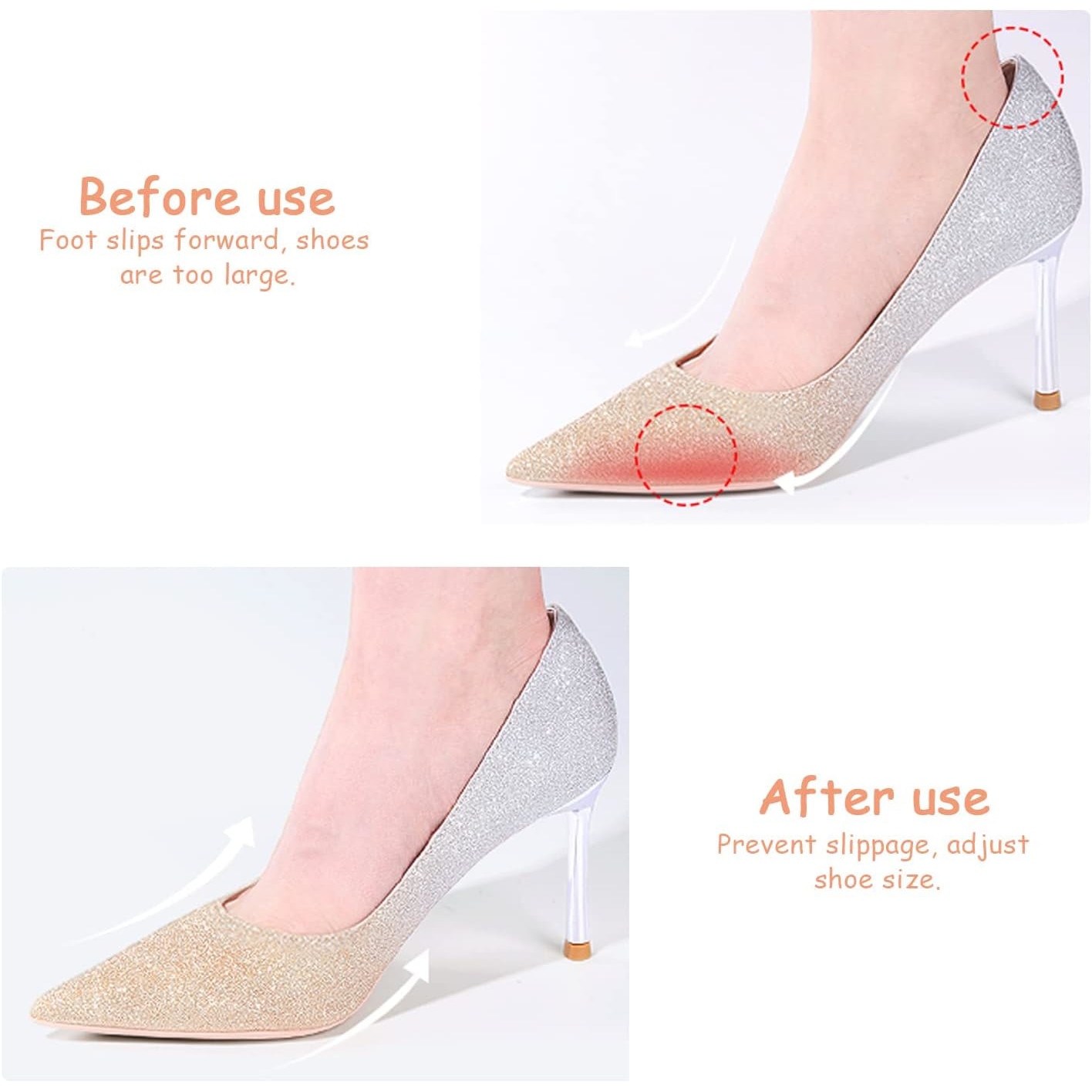 Set 12 Branturi din silicon si tampoane metatarsiene pentru calcai ...