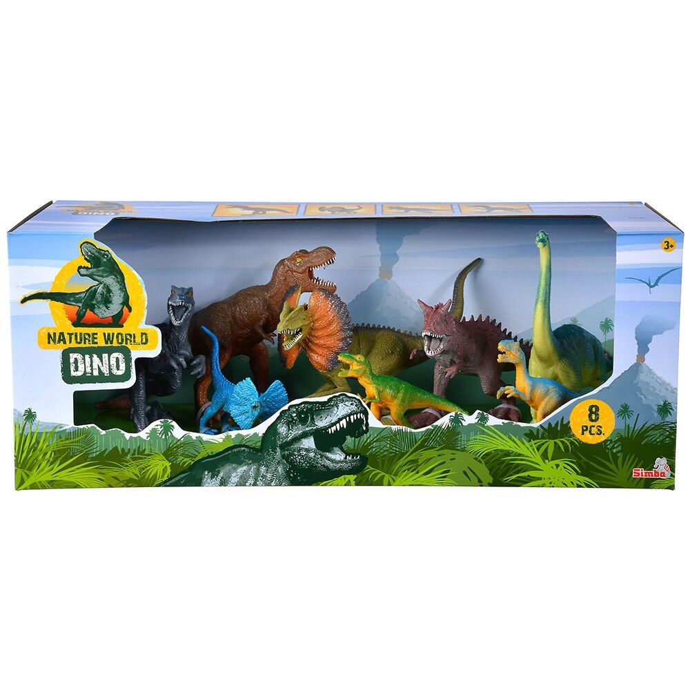 Set Simba Big Dino cu 8 dinozauri - eMAG.ro