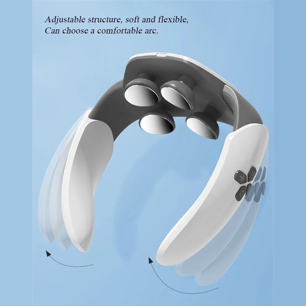 Aparat de masaj cervical, TENS Impuls Electromagnetic, 6 moduri, 7 ...