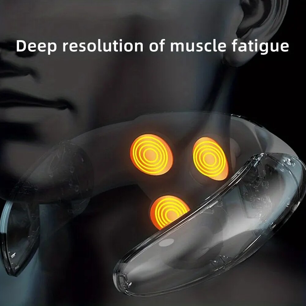 Aparat de masaj cervical, TENS Impuls Electromagnetic, 6 moduri, 7 ...