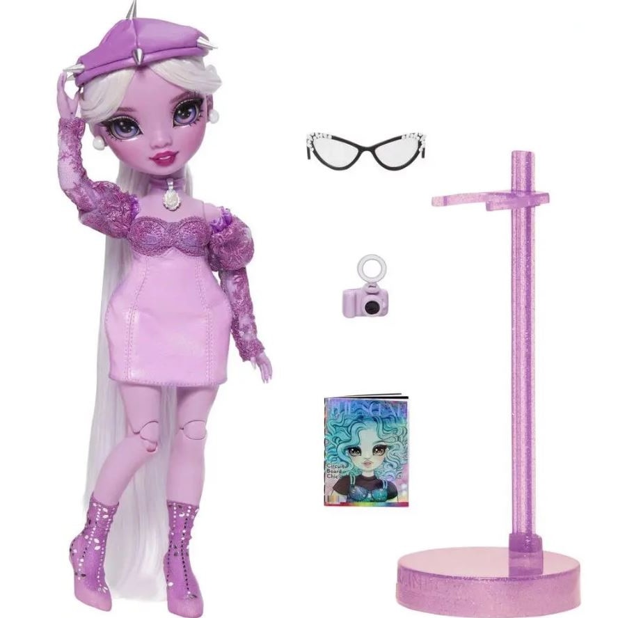 Papusa Rainbow High, Shadow High Series 3 Lavender Lynn, 28 cm - eMAG.ro