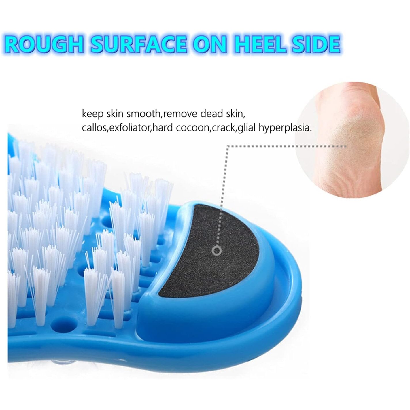 Perie Pentru Picioare Stil Papuc MRG M907, Cu Ventuze, Piatra Calcaie ...