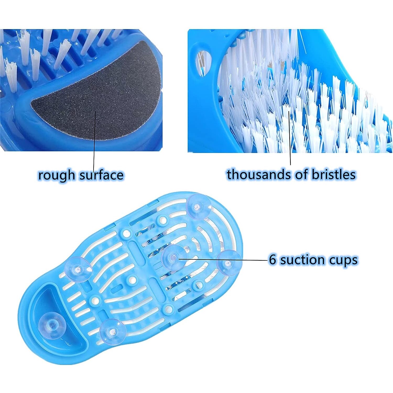 Perie Pentru Picioare Stil Papuc MRG M907, Cu Ventuze, Piatra Calcaie ...