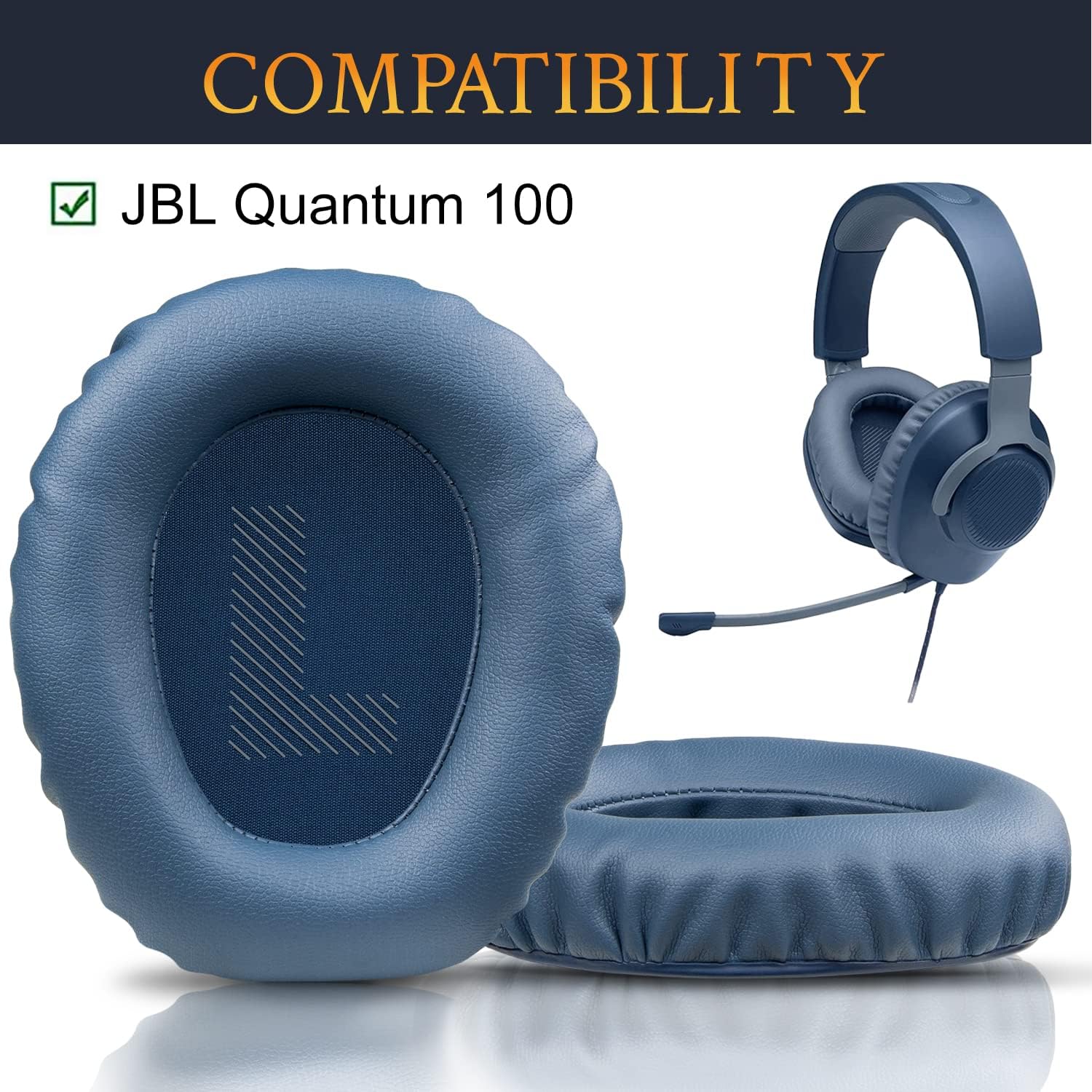 Set 2 bureti PadForce® pentru casti JBL Quantum Q100 - Spuma cu memorie ...