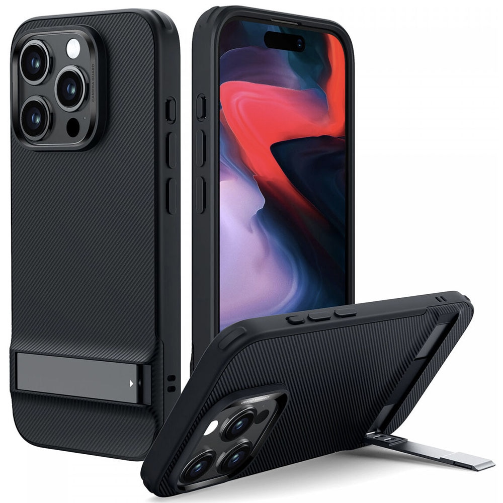 Противоударен защитен калъф Optim Solution, За Apple iPhone 15 Pro Max, Поликарбонат, Military ...