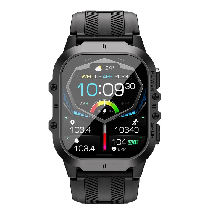 Ceas Smartwatch 1.96” AMOLED Full Touch 410*502 HD Always ON Display ...