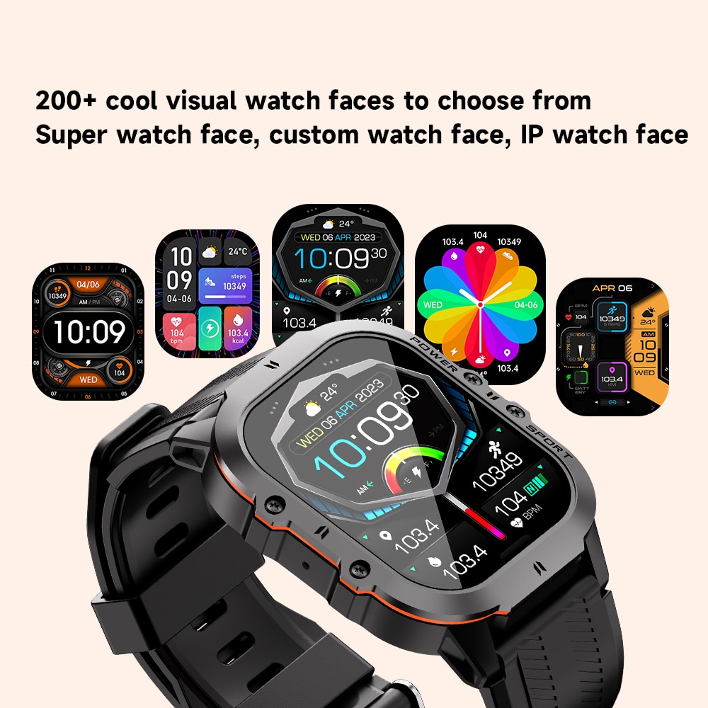 Ceas Smartwatch 1.96” AMOLED Full Touch 410*502 HD Always ON Display ...