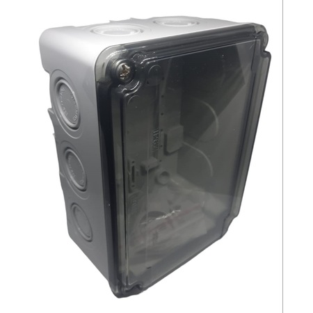 Doza aplicata 150x110mm cu capac transparent ABS si PC IP67 cu urechi ...