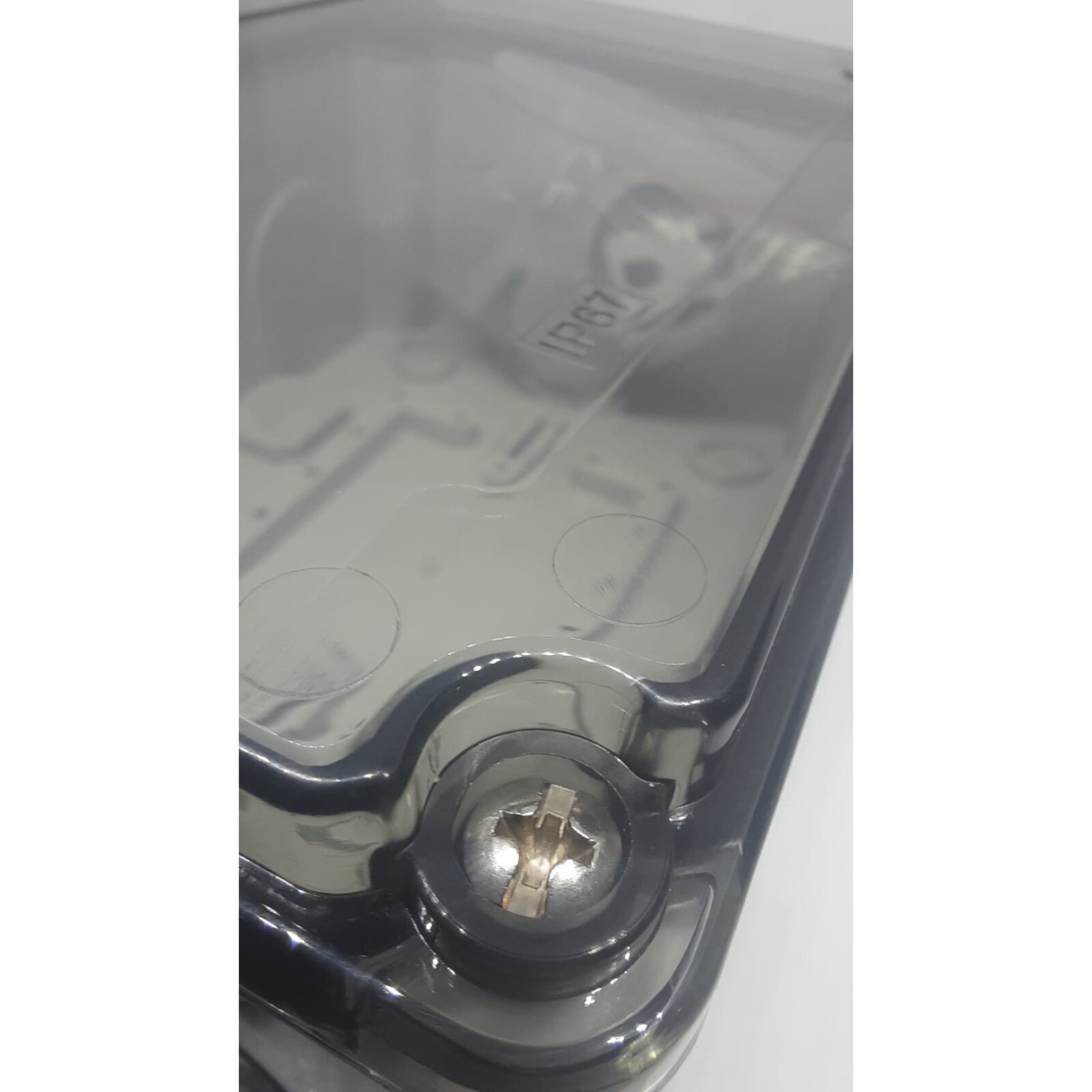 Doza aplicata 150x110mm cu capac transparent ABS si PC IP67 cu urechi ...