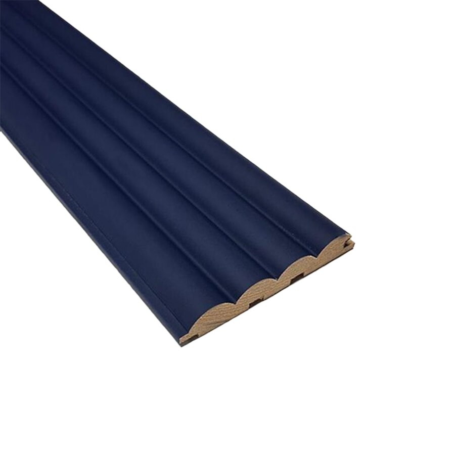 Panou riflat, riflaj decorativ MDF navy blue Flow, 280x11,8x1,8 cm ...
