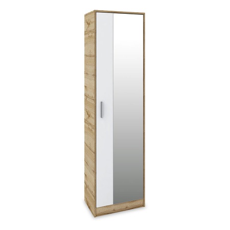 Dulap Astra, Pako World, Sonoma-Alb, 50x32x182 cm - eMAG.ro